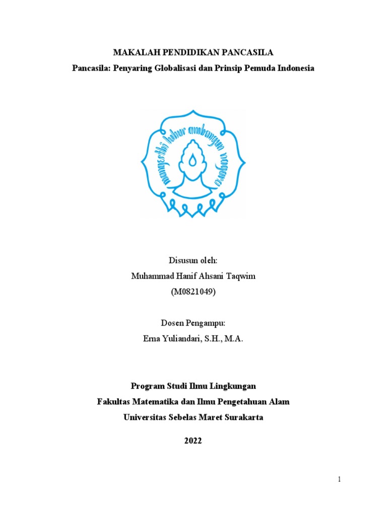 Muhammad Hanif Ahsani Taqwim - M0821049 | PDF