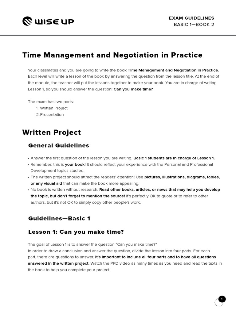 Time Management Lesson Plan | PDF | Test (Assessment) | Learning