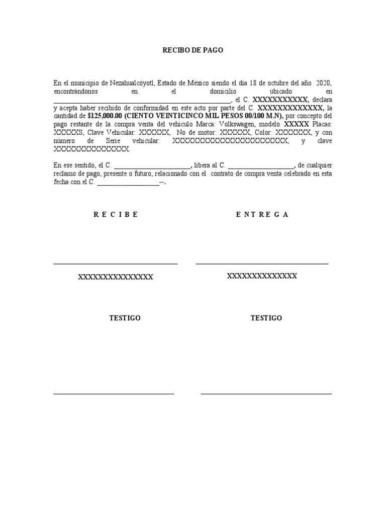 Recibo de Pago | PDF | Derecho