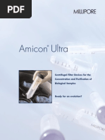 Amicon Filter Protocol | PDF | Centrifuge | Filtration