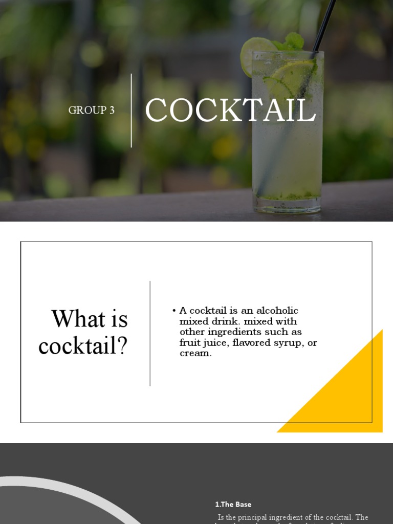 Cocktail R. | PDF | Cocktails | Martini (Cocktail)