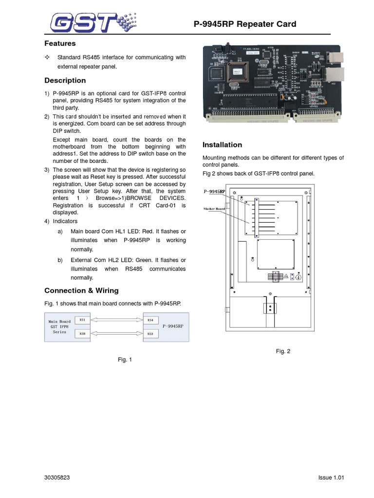 P-9945RP Repeater Card Issue1.01 | PDF | Electronics | Computer Science