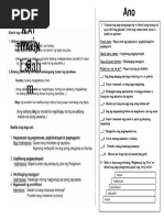 Pagkiklino Worksheet | PDF