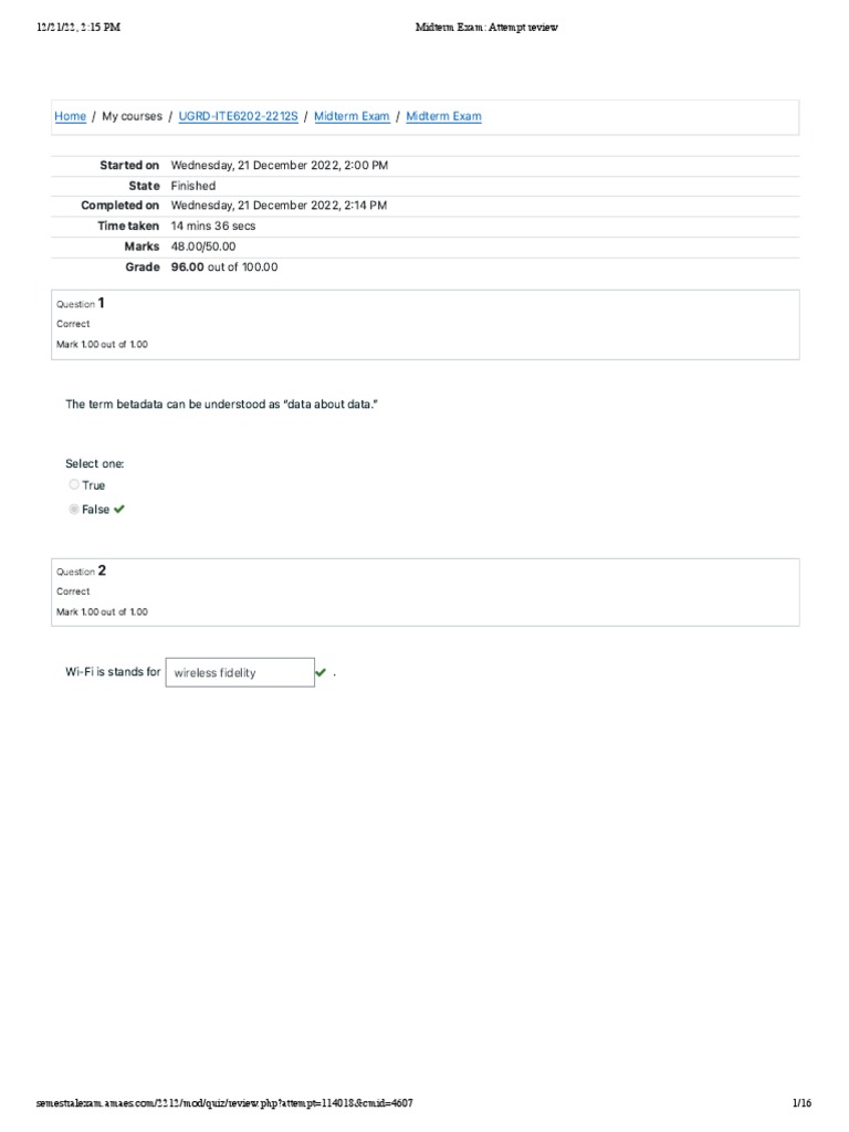 Midterm Exam Review Networking Concepts Pdf Computer Network