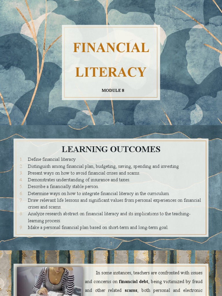 Financial Literacy: Essential Skills Guide | PDF | Insurance | Investing