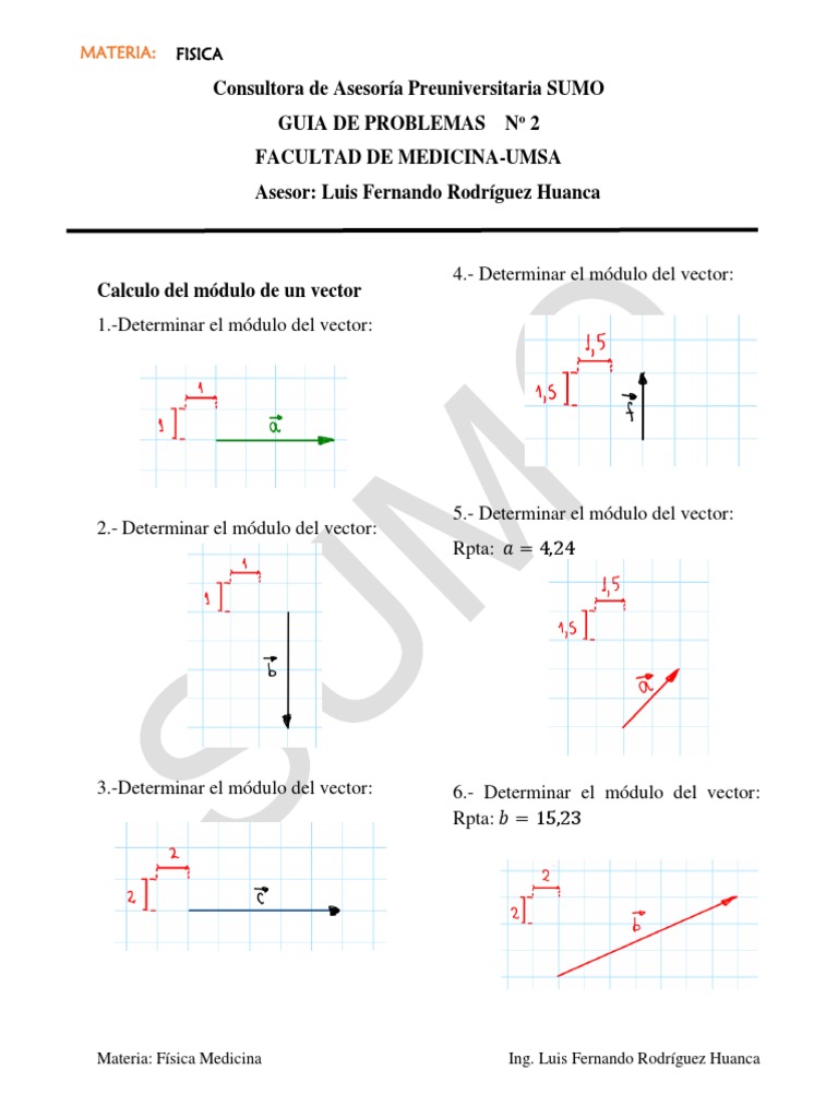 Guia De Vectores 1 Pdf Ajedrez álgebra Lineal