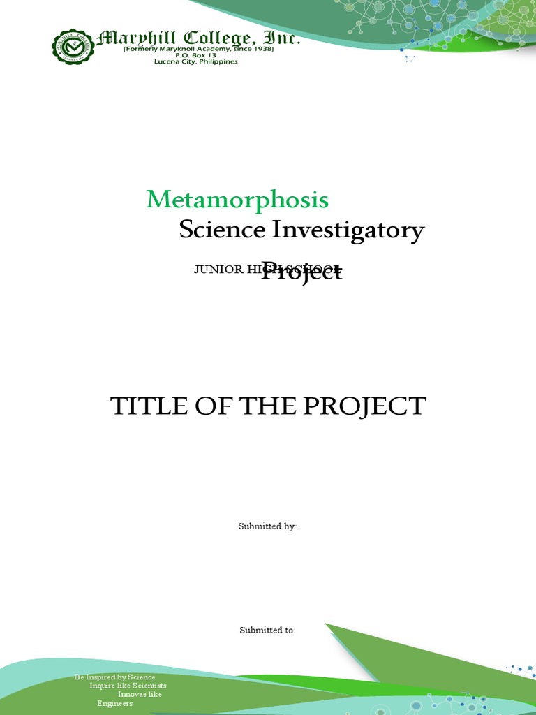 SIP Template | PDF | Science | Scientific Method