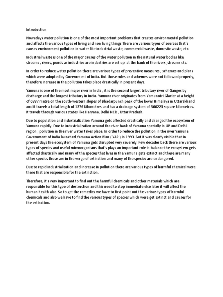 Research Proposal | PDF | River | Environmental Science
