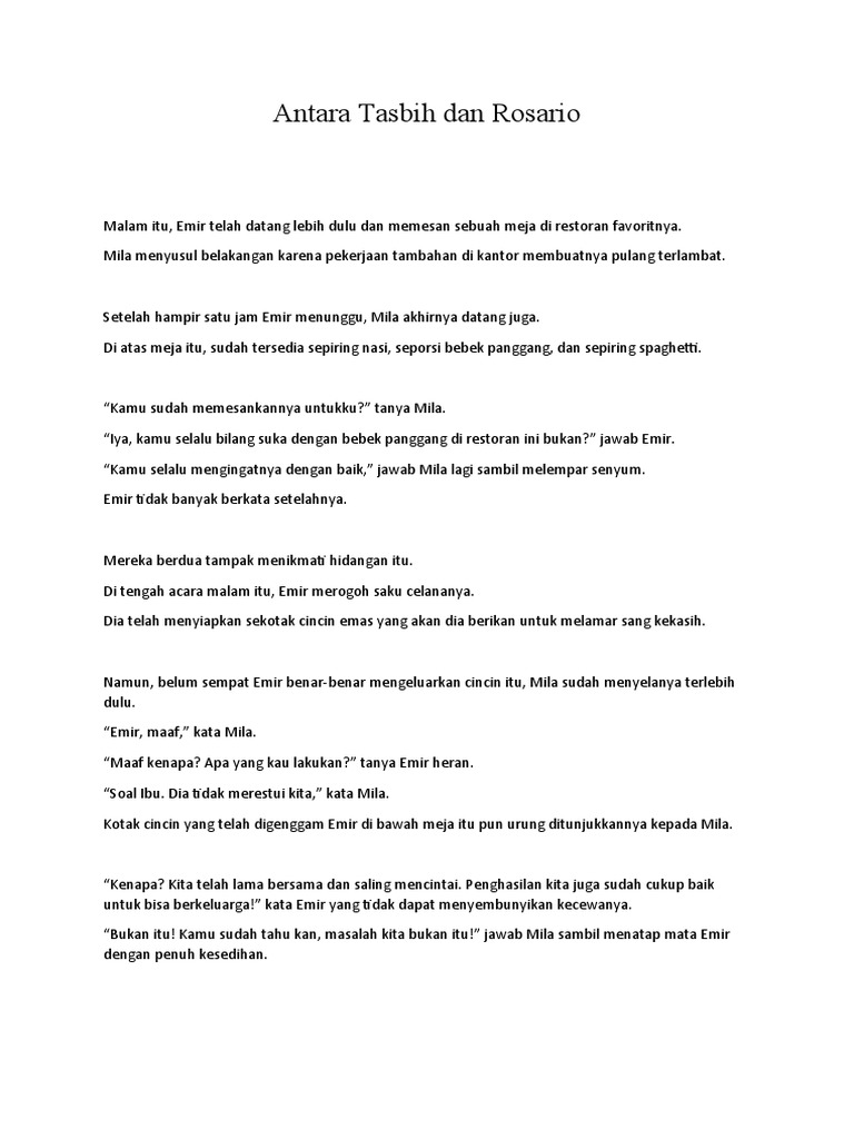 Antara Tasbih Dan Rosario | PDF