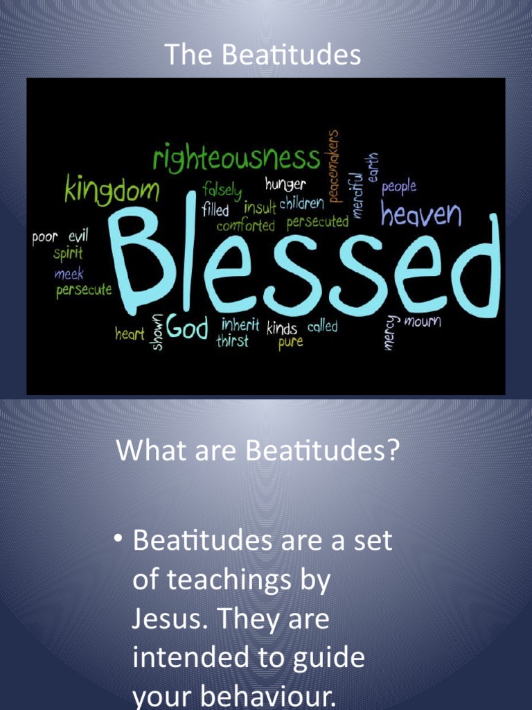 The Beatitudes-1 | PDF | Beatitudes | Theology
