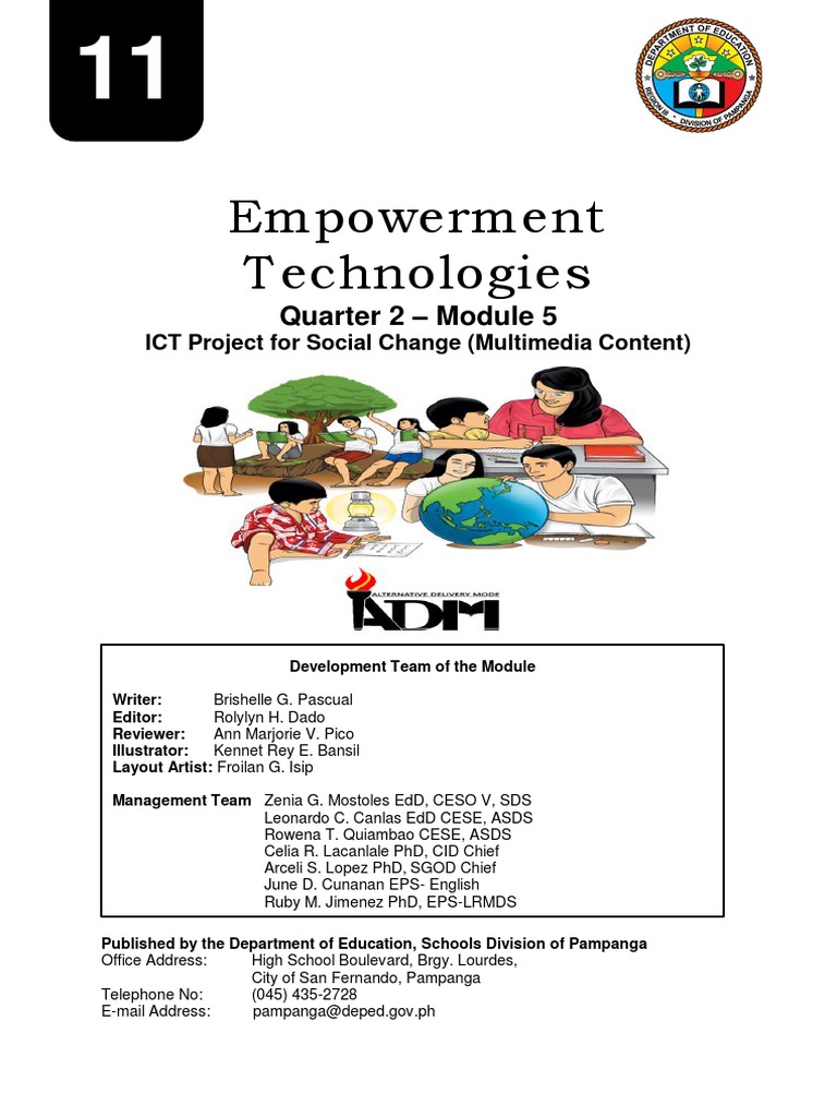 EmpTech Q2 - Mod5 - ICT Project For Social Change Multimedia Content | PDF | Educational ...