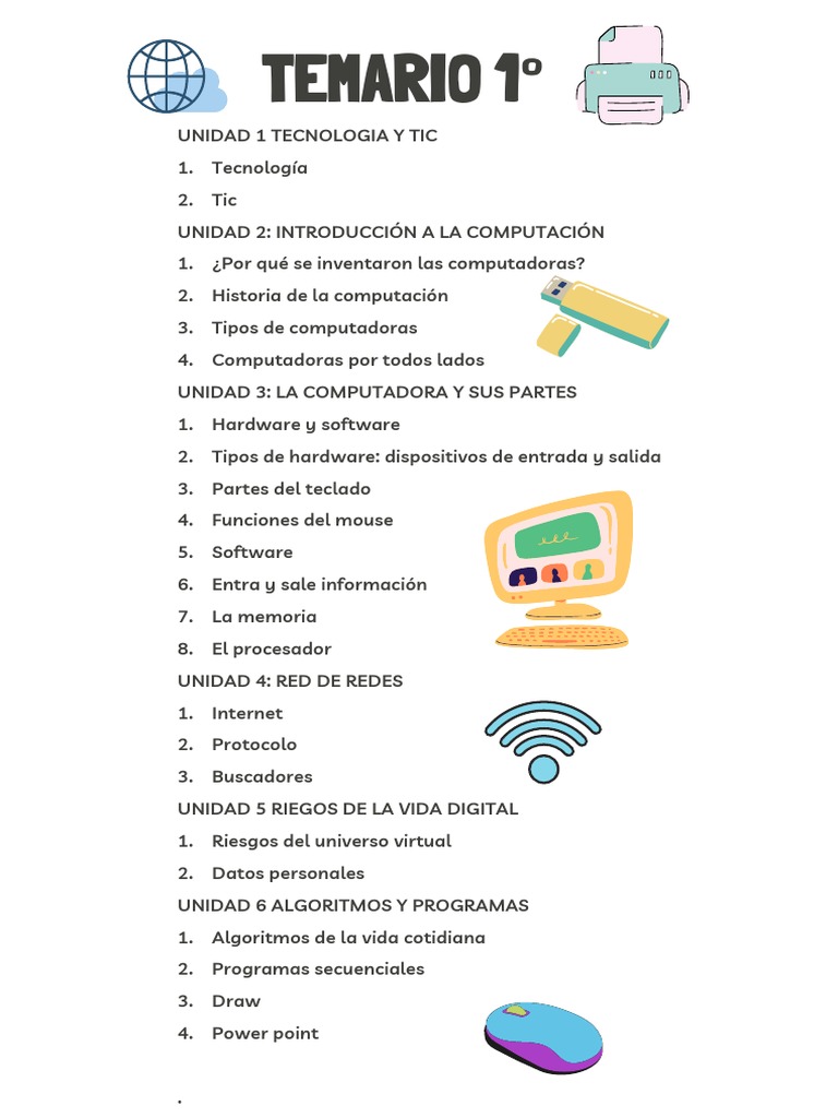 Temario Primaria | Descargar gratis PDF | Hardware de la computadora ...