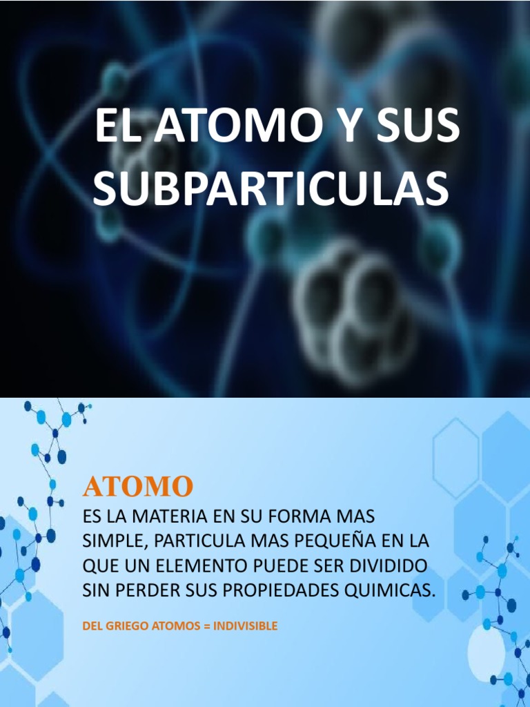 Atomo y Subparticulas | PDF | Átomos | Neutrón