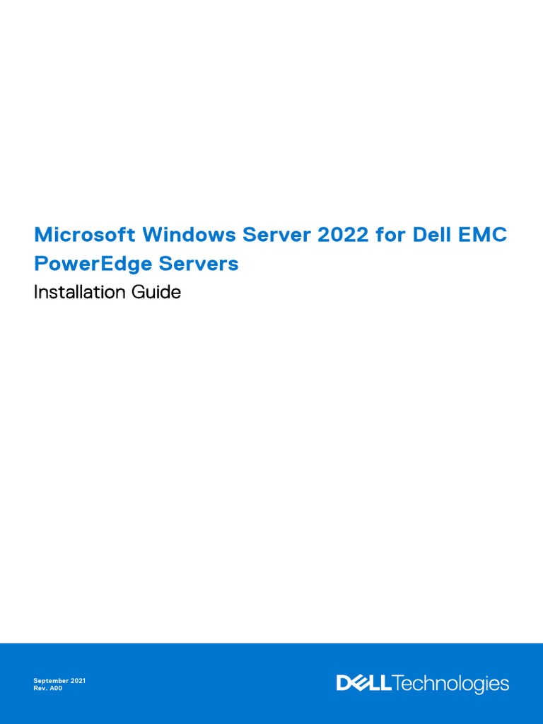 Microsoft Windows Server 2022 - Install Guide - en Us | PDF | Operating ... Microsoft Windows Server 2022 - Install Guide - en Us | PDF | Operating ...