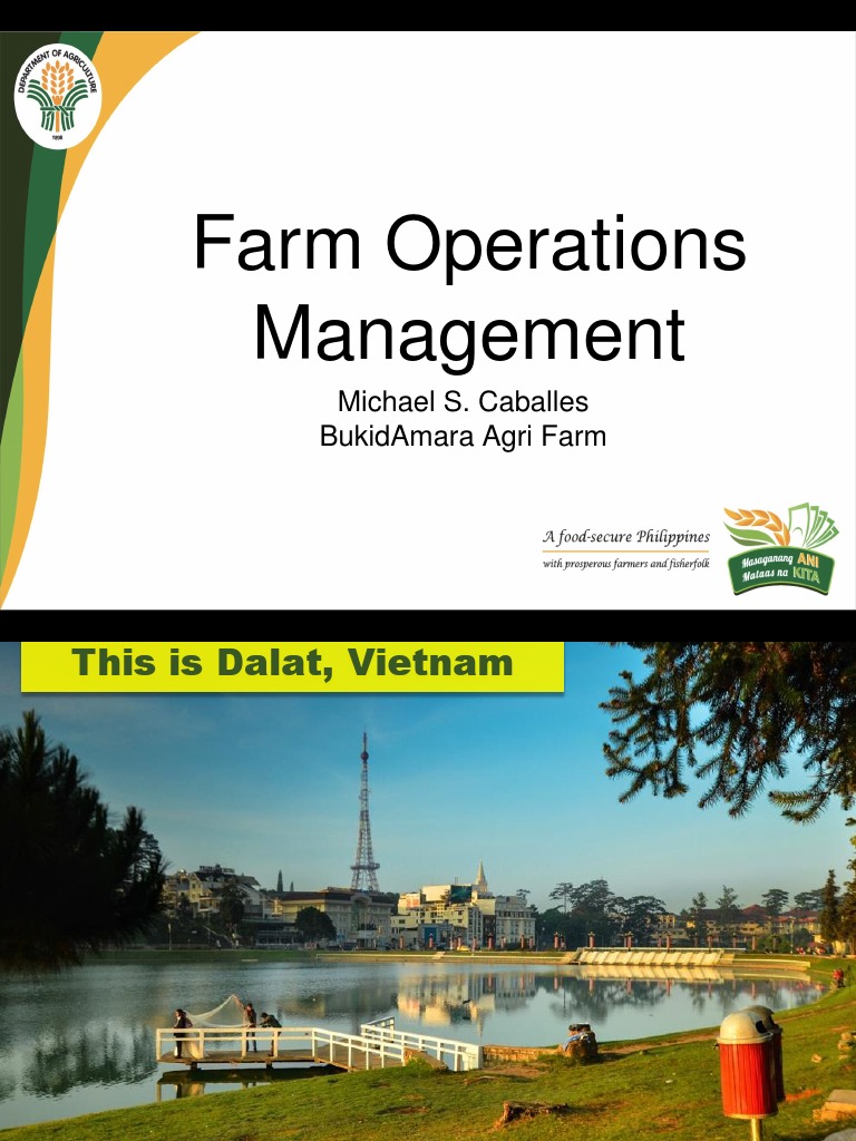 Farm Operation Management | Download Free PDF | Agriculture | Vegetables