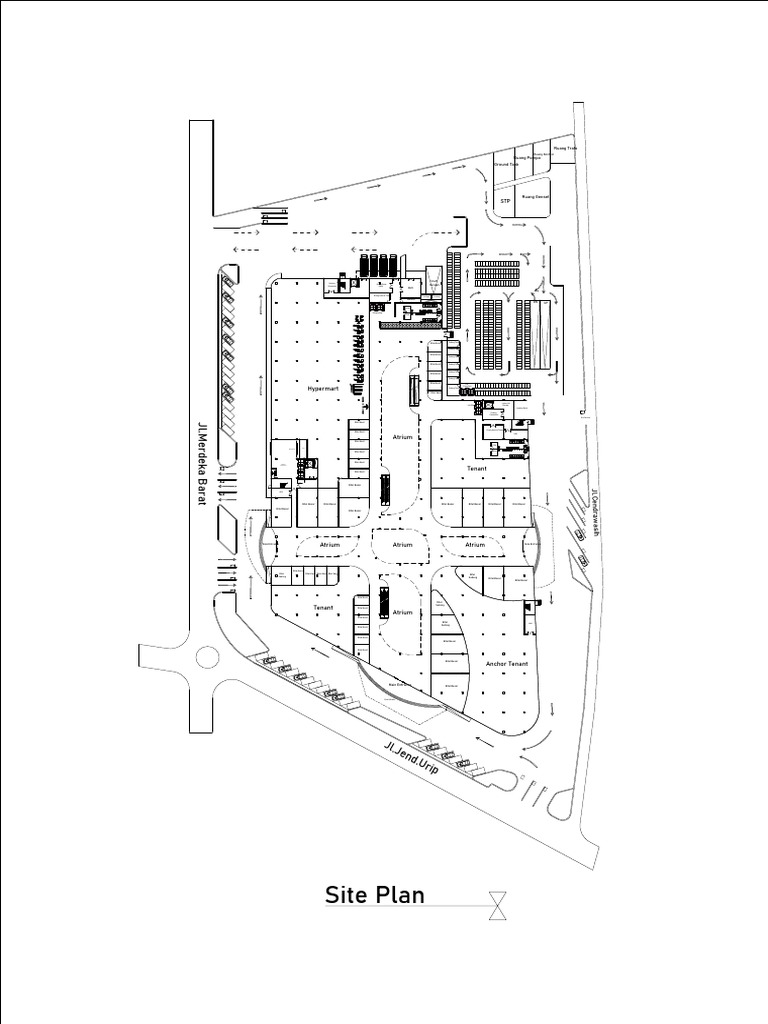 Denah Site Plan Mall dan Tenant | PDF