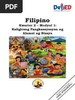 DLL Matatag - Filipino 7 q1 w1 | PDF