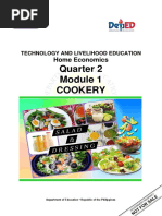 2nd QUARTER G9 Cookery Week 1 MODULE | PDF | Salad | Desserts