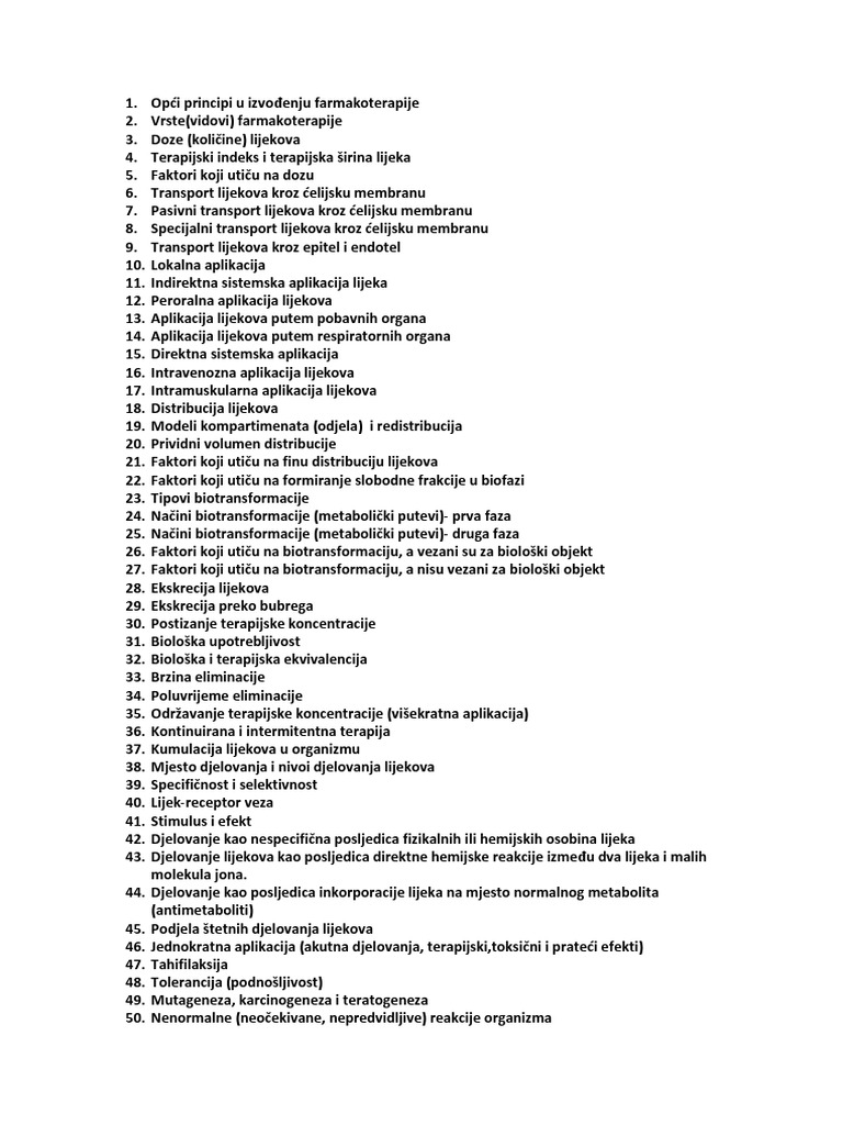 Pitanja - Opci Dio | PDF