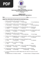 4th Quarter Exam - Ucsp | PDF | Kinship | Family