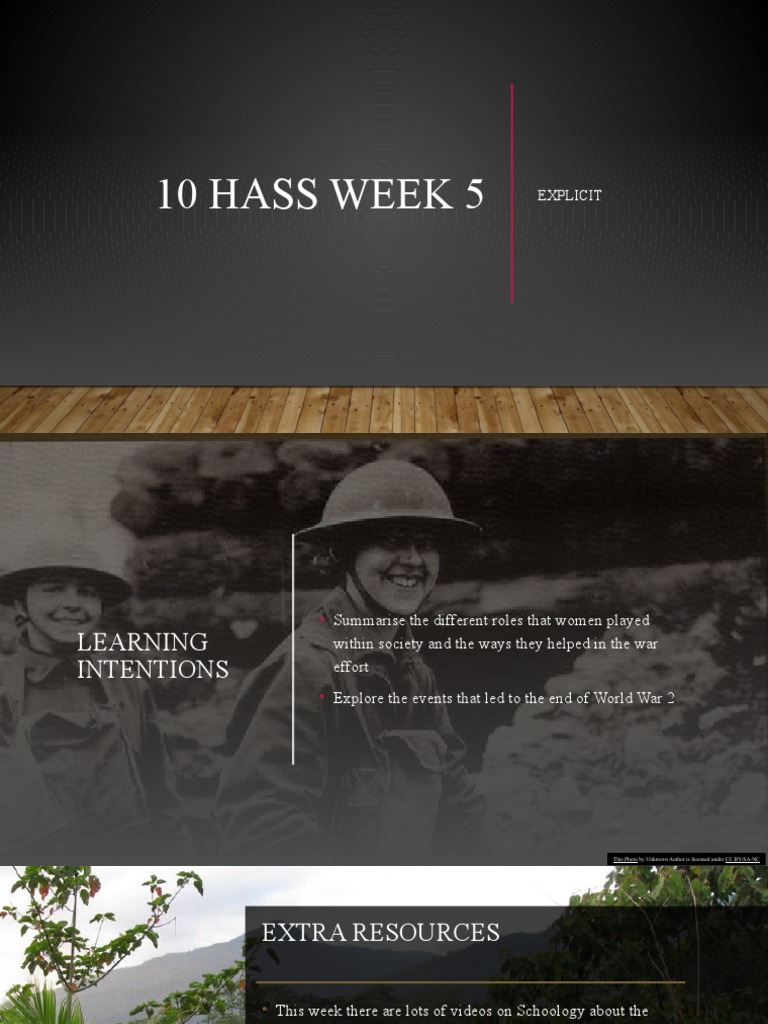 Week 5 HASS | PDF | Nuclear Weapons | Surrender Of Japan