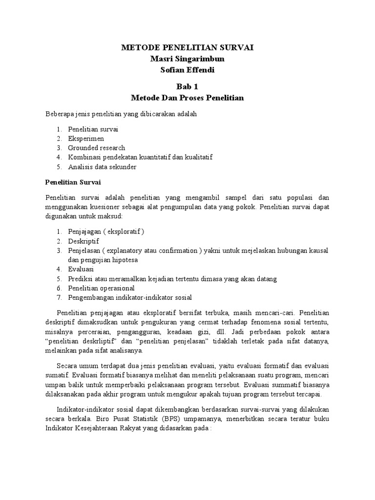 Metode Penelitian Survai | PDF | Karier & Perkembangan
