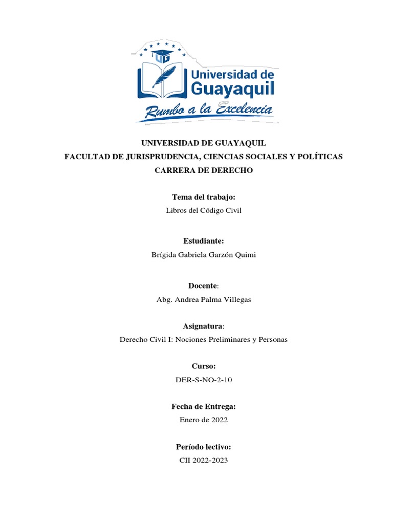Estructura del Código Civil Ecuatoriano | PDF | Propiedad de la ...