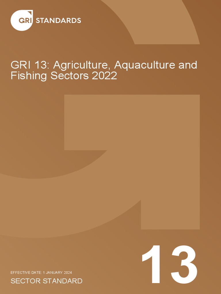 GRI 13 - Agriculture Aquaculture and Fishing Sectors 2022 | PDF ...