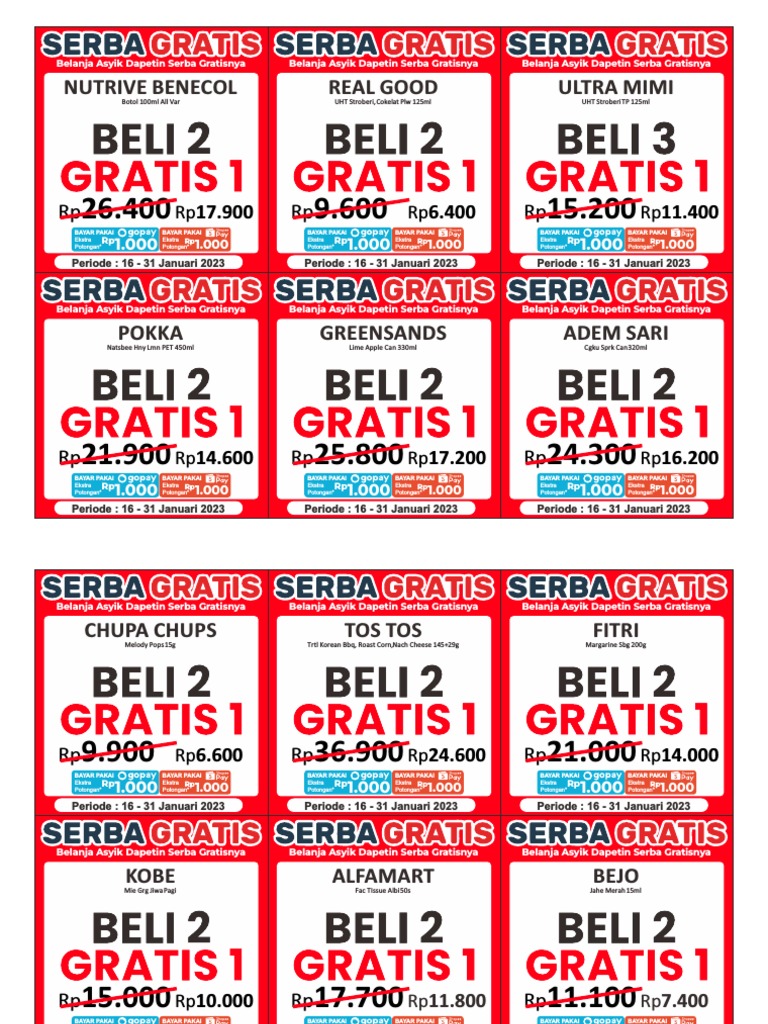 Shelftaker (Wobbler) AP Ed. 2 (Serba Gratis, PWP, PSM, PMS, High Margin, Toys) | PDF