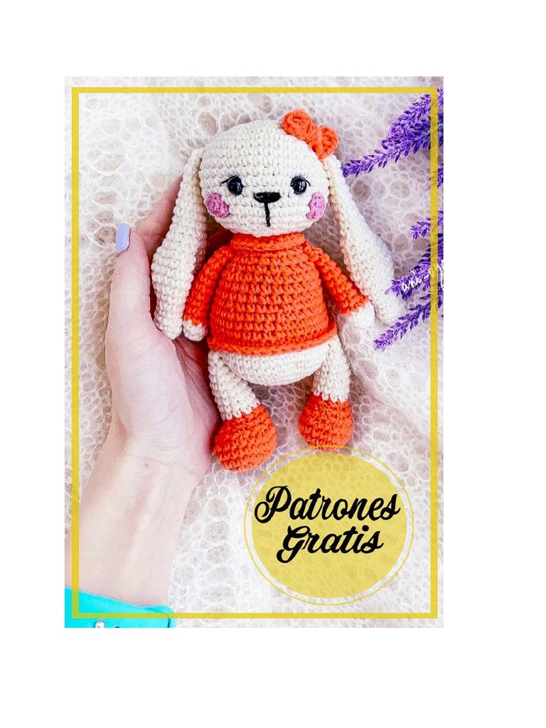 Conejo Coloridos Amigurumi PDF Patron Gratis en Espanol | PDF ...