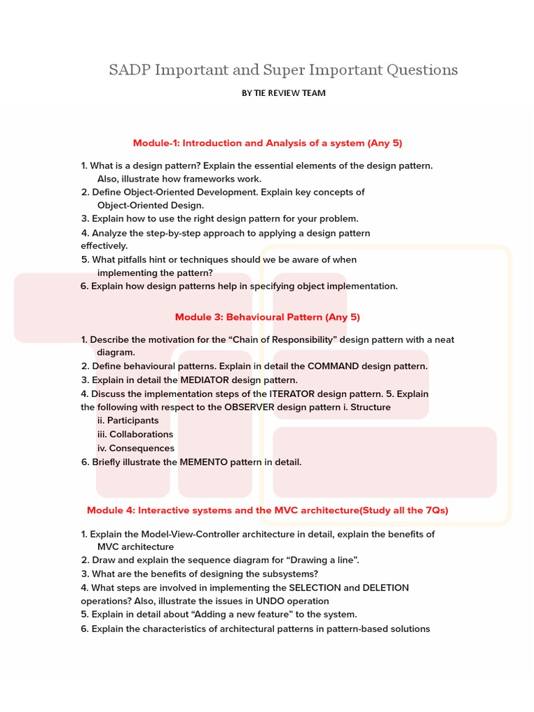 SADP Super Important - 23 | PDF | Use Case | Design