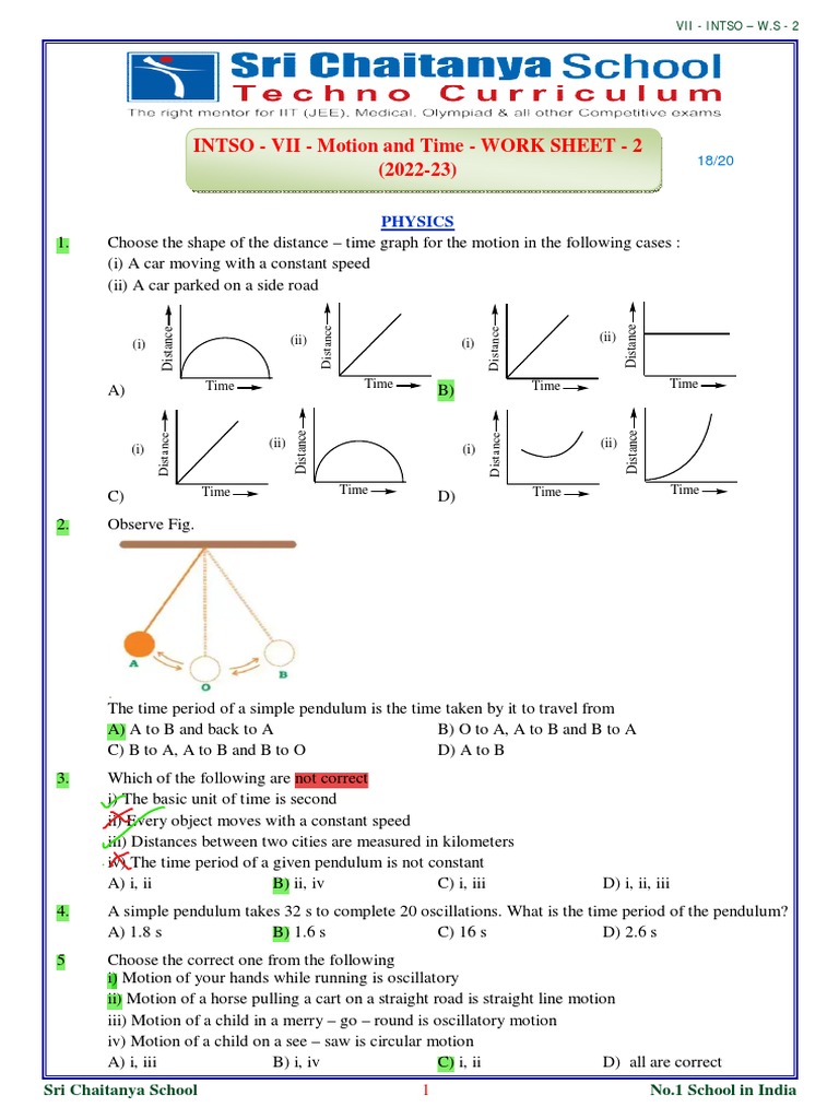 Intso Physics Worksheet 2 | PDF | Speed | Rotation Around A Fixed Axis