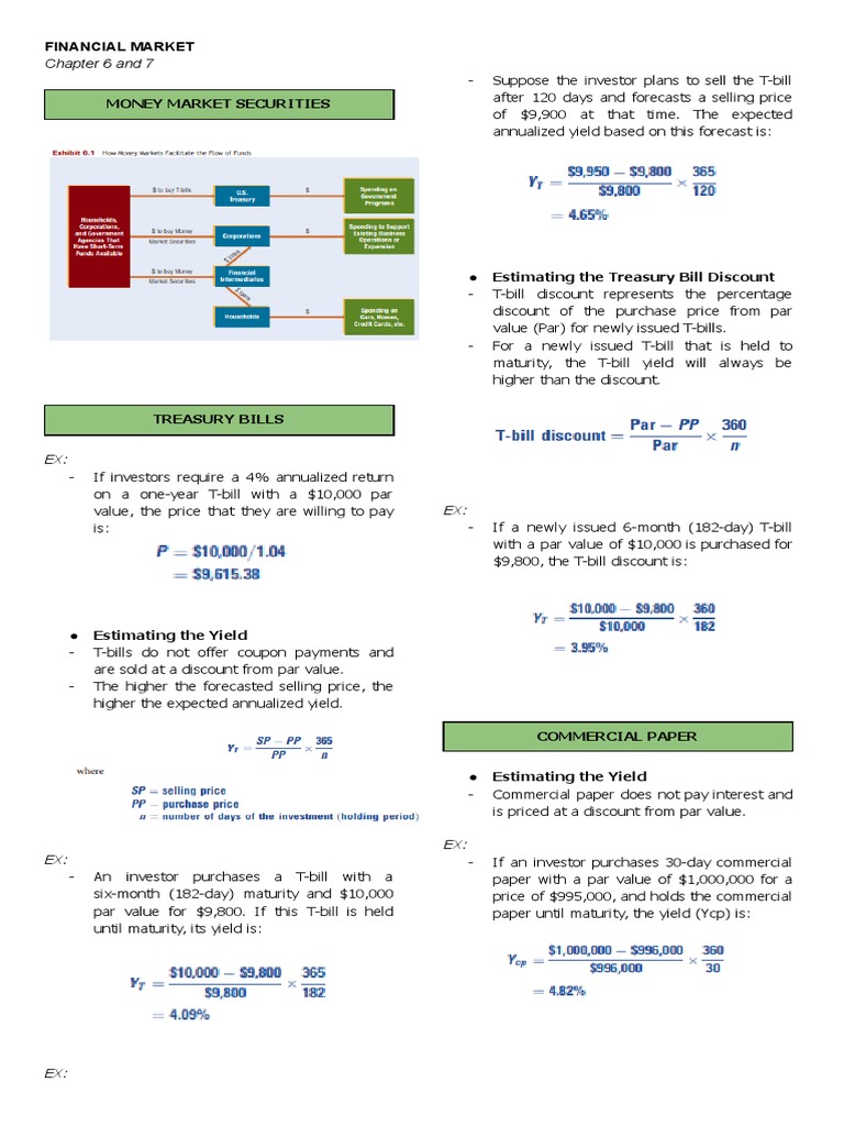 FinMar Semi | PDF | United States Treasury Security | Yield (Finance)