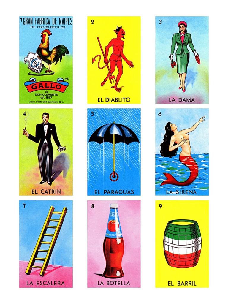 Baraja Loteria Mexicana Clasica | PDF