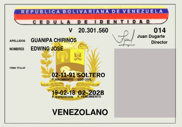 Cedula Venezolana V2 | PDF