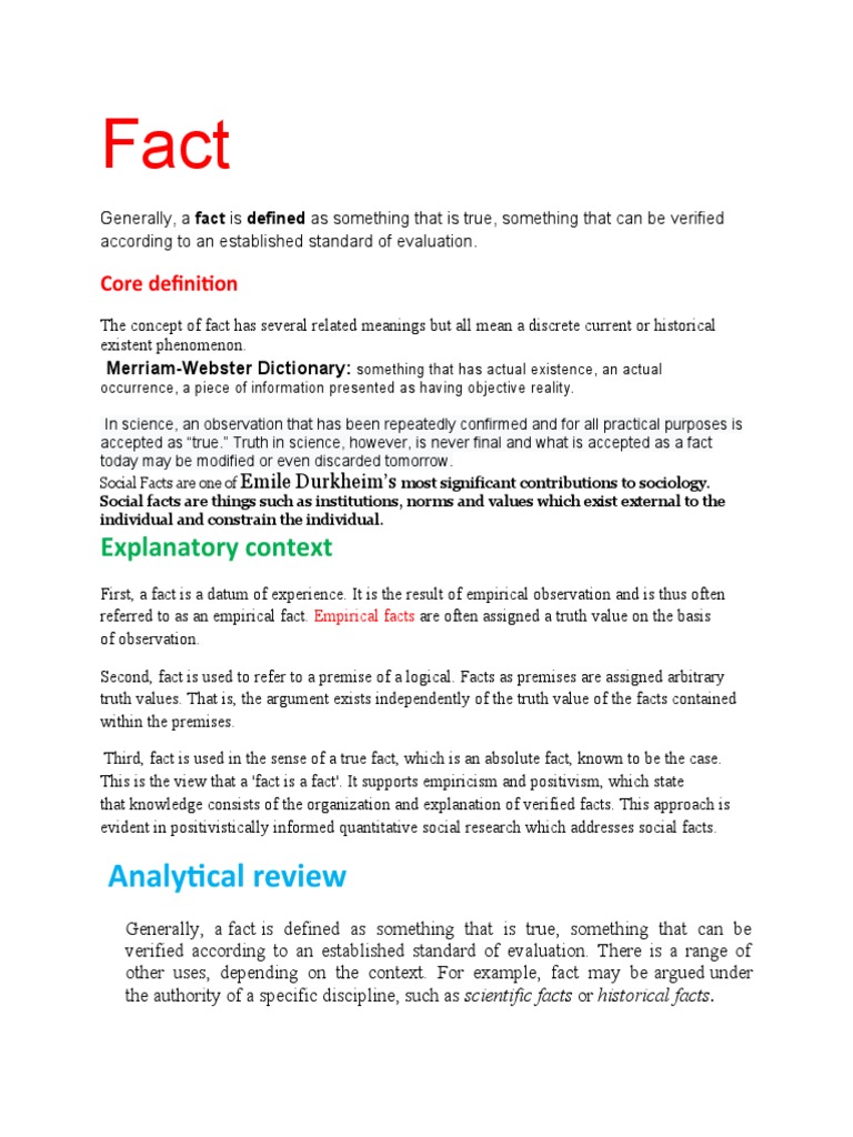 Facts, Propositions and Laws | PDF | Theory | Hypothesis