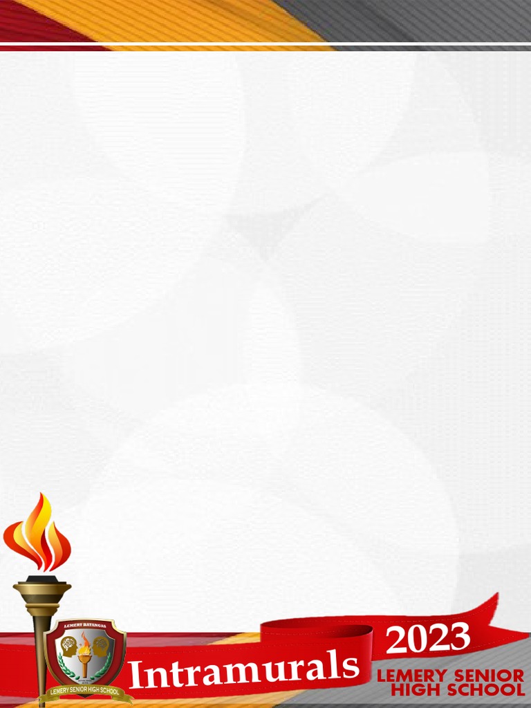 Lemery HS Intramurals 2023 | PDF