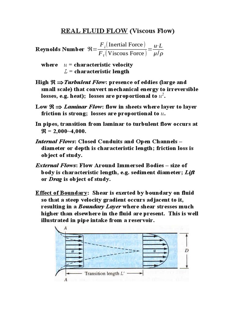 Real Fluid Flow | PDF