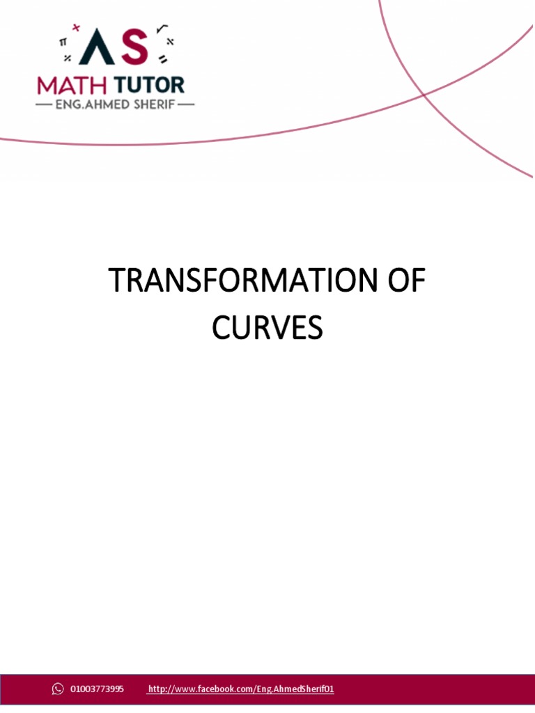 24 Transformation of Curves DONE | PDF | Equations | Mathematics