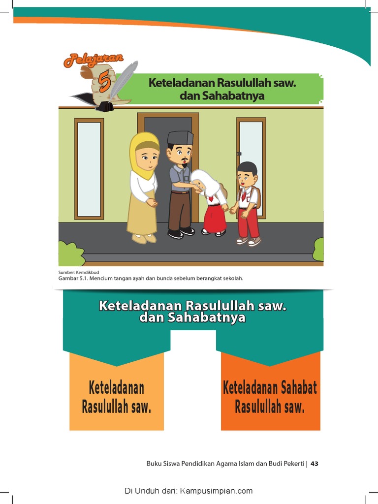 BAB 5 Keteladanan Rasulullah Saw. Dan Sahabatnya | PDF BAB 5 Keteladanan Rasulullah Saw. Dan Sahabatnya | PDF