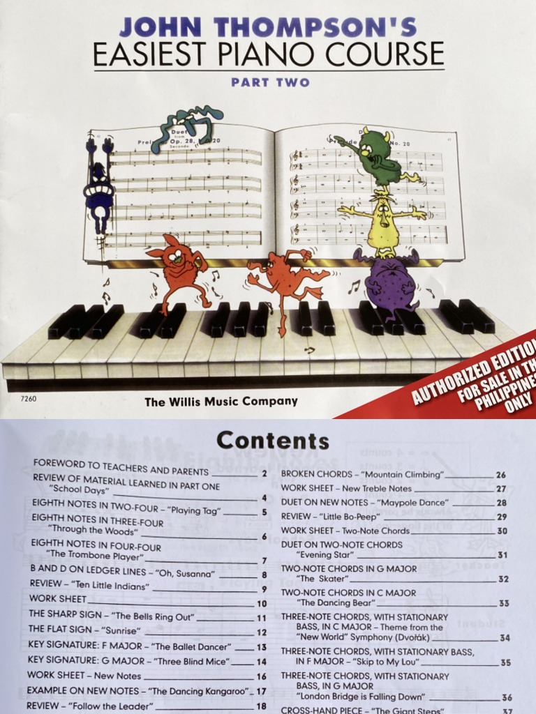 John Thompson Easiest Piano Course Part Two | PDF