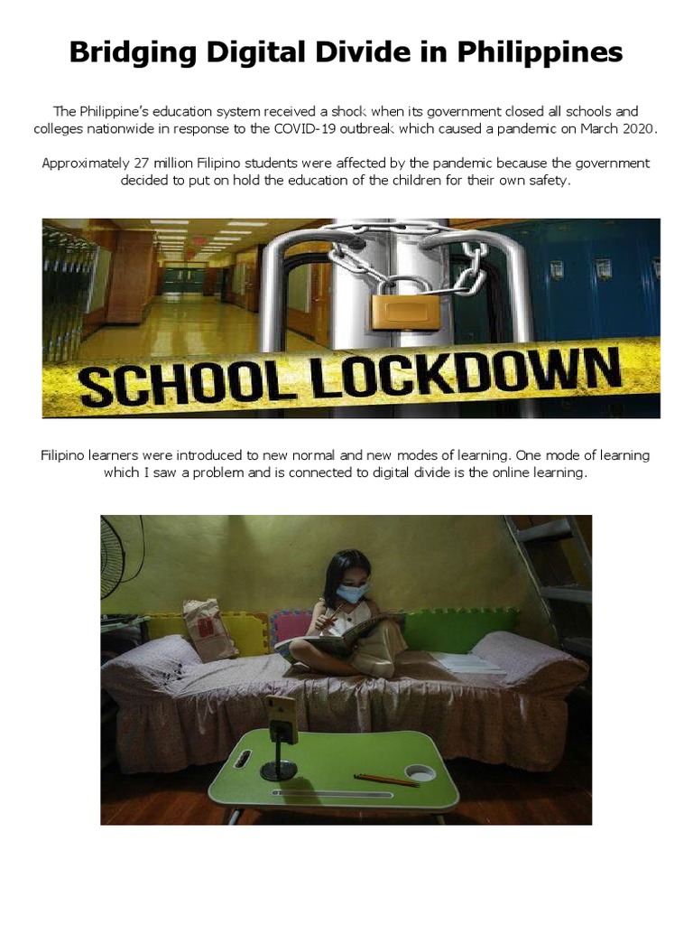 Bridging Digital Divide in Philippines | Download Free PDF | Educational Technology | Internet