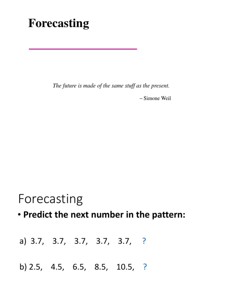 Ch.13 (1) Forecasting PDF | Download Free PDF | Forecasting | Regression Analysis