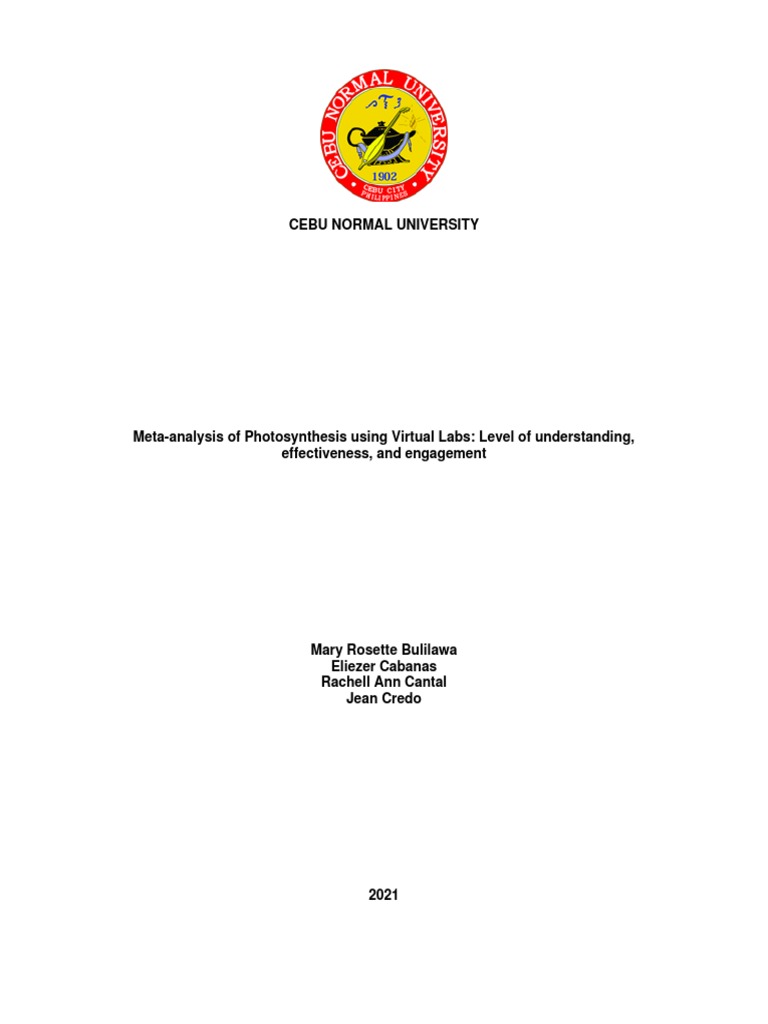 Group-1 Adv-Bio Photosynthesis | PDF | Educational Technology | Simulation