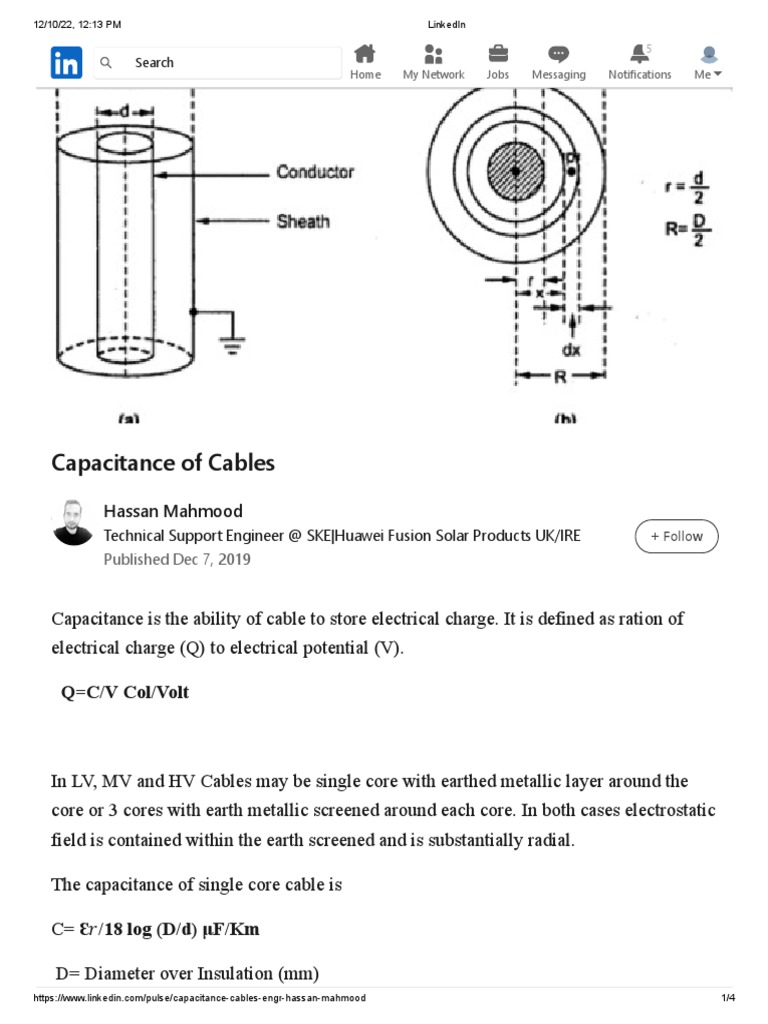 Capacitance Formula | PDF | Capacitance | Electrical Conductor