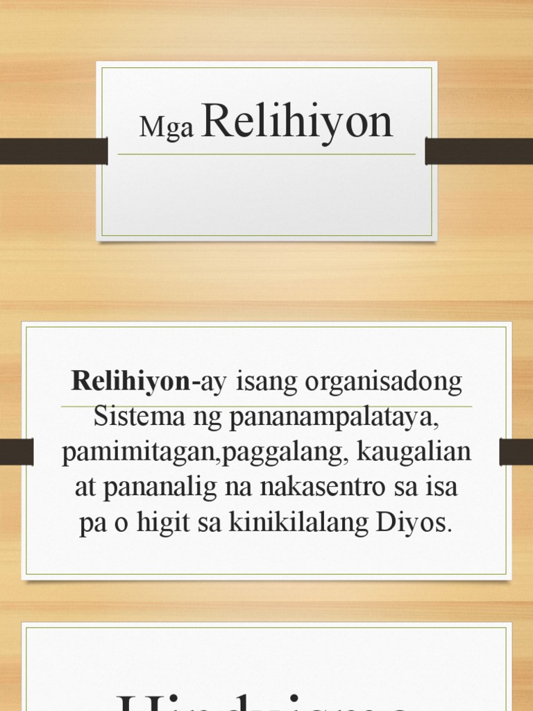 Mga Relihiyon | PDF
