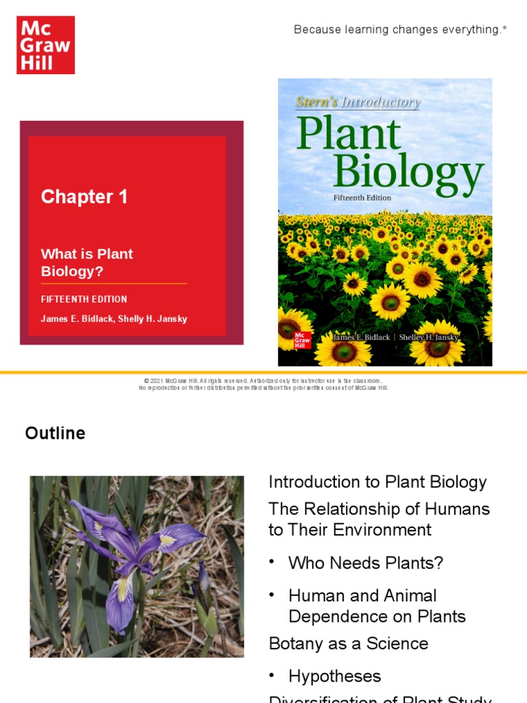 Bidlack Plant Biology 15e Chap001 PPT Accessible | PDF