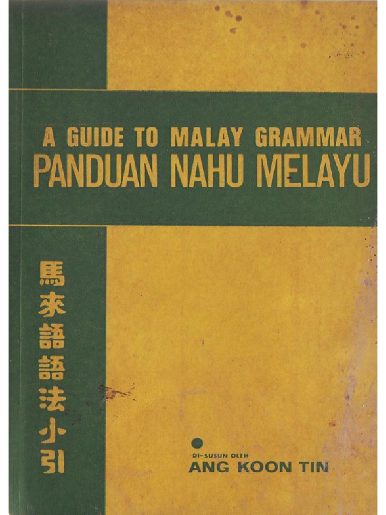 Panduan Nahu Melayu, Ang Koon Tin-1 | PDF