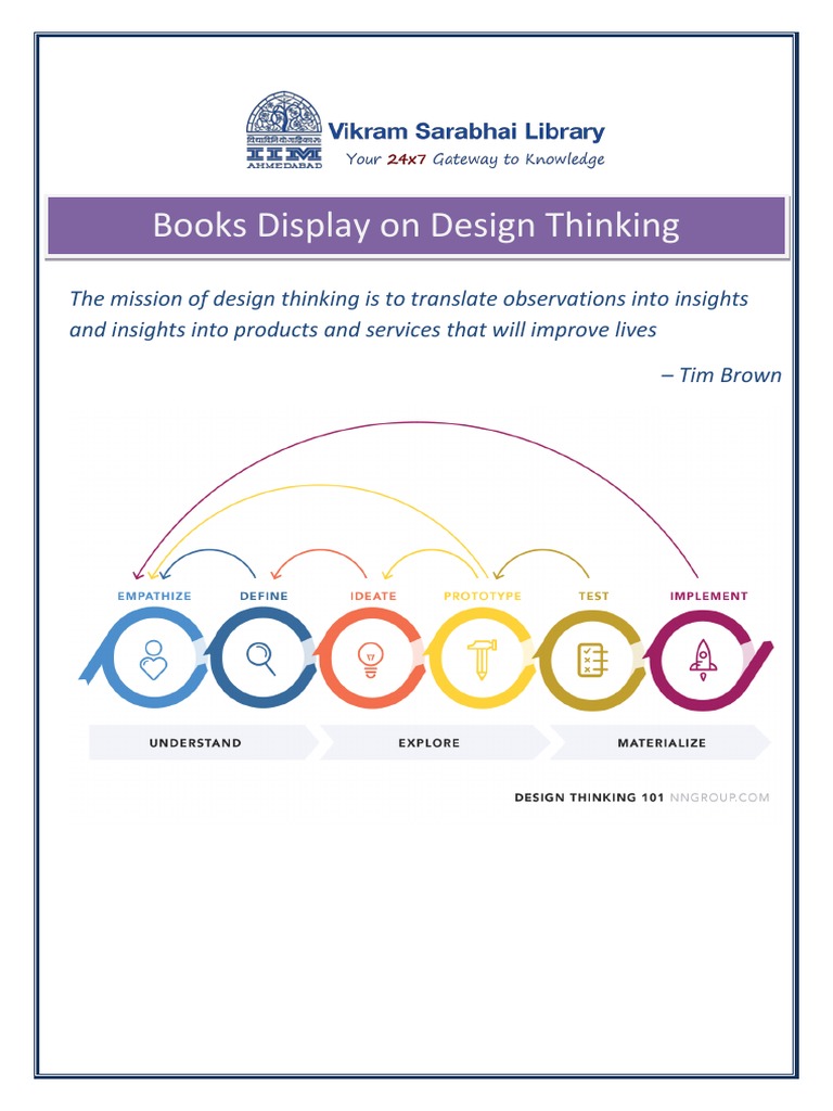 Books Display On Design Thinking | PDF | Design | Cognitive Science