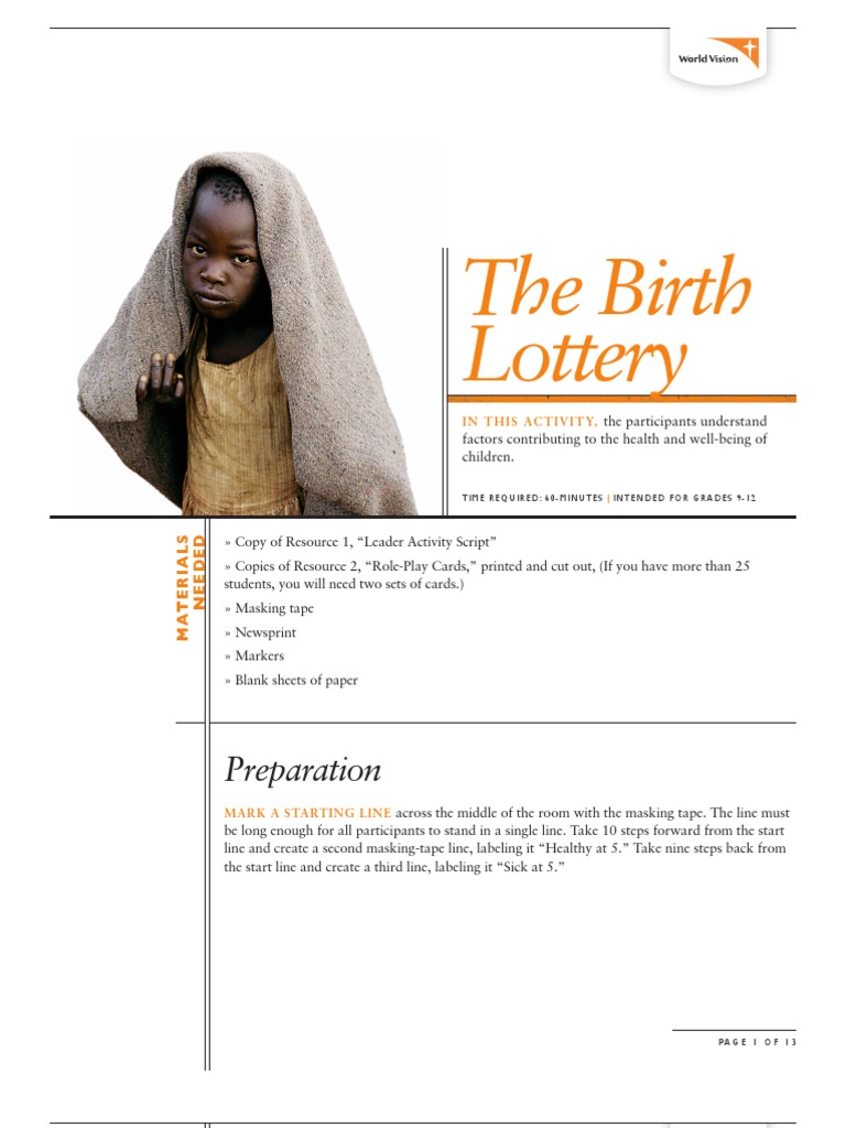 The Birth Lottery | PDF | Wellness | Medical